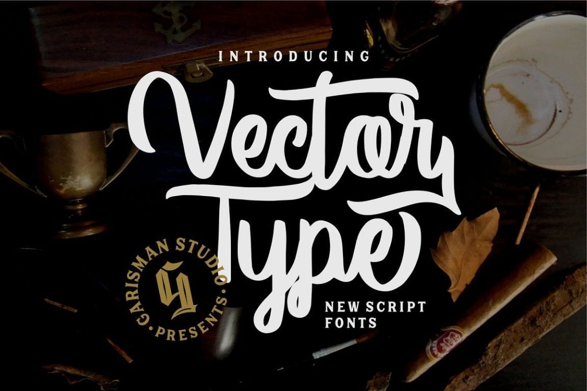 Vector Type - New Script Font - UpFonts