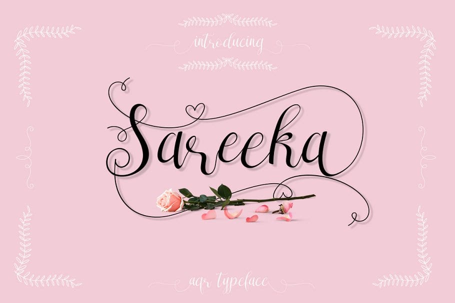 Sareeka Script Font - UpFonts