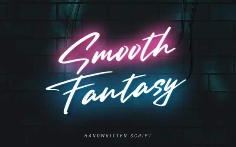 Smooth Fantasy Script Font - UpFonts